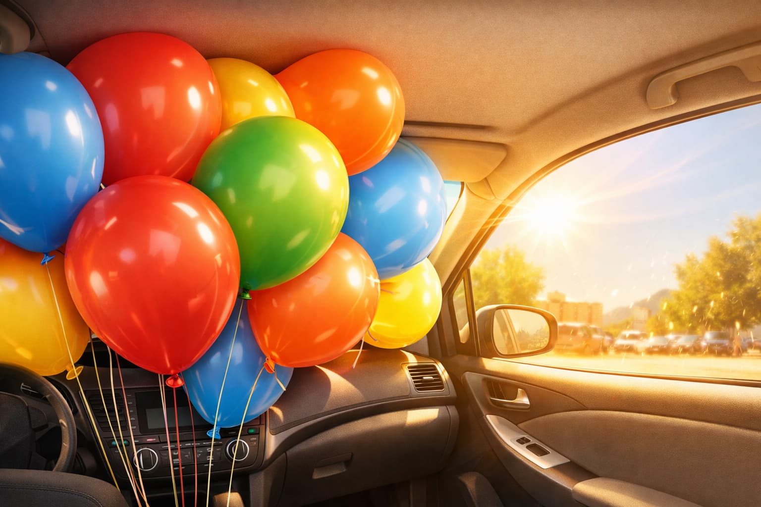 Can Helium Balloons Stay in a Hot Car? – Balloonee - USA