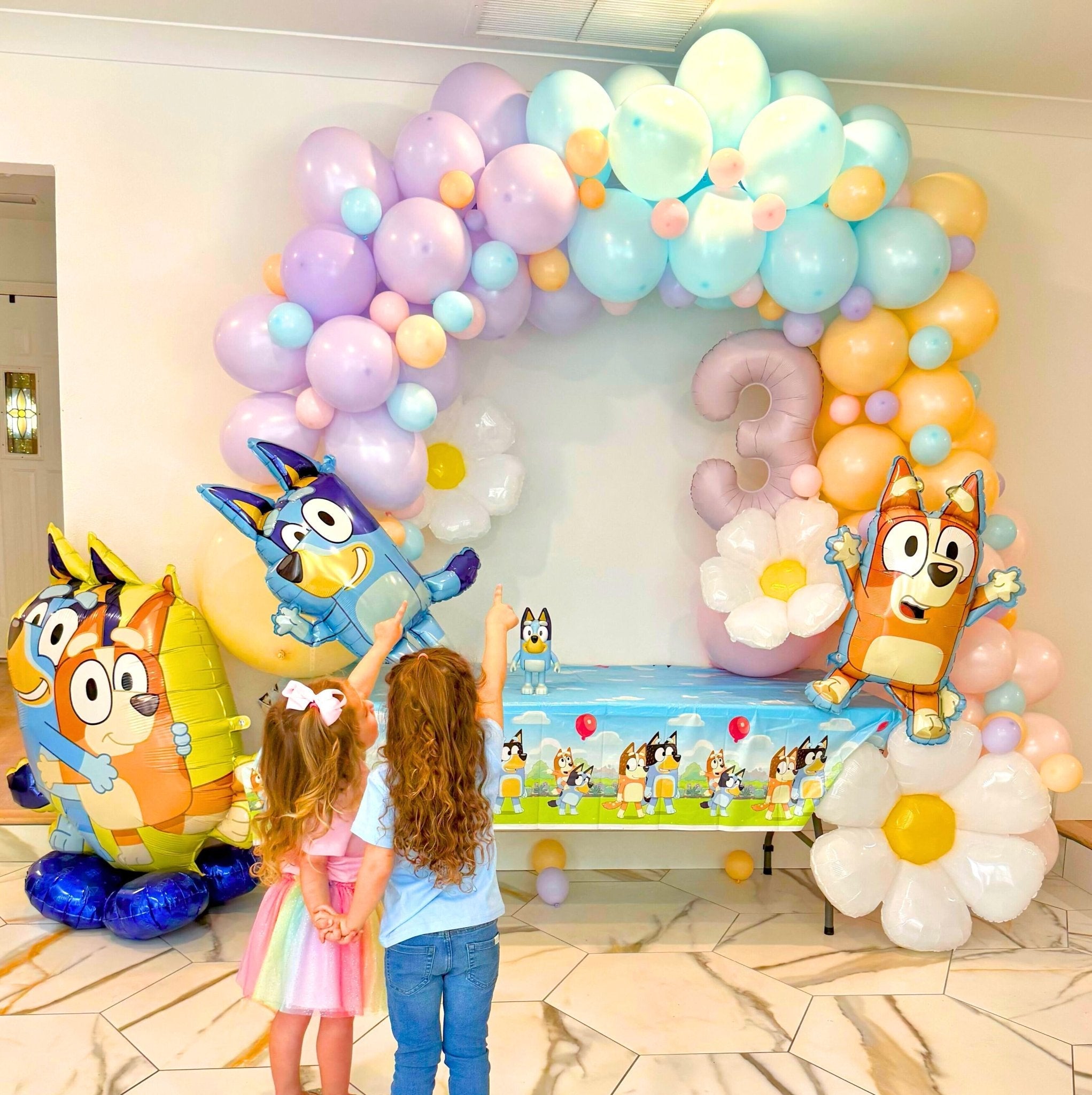 Bluey-Inspired Balloon Garland | Kids' Party Balloon Arch Kit ...