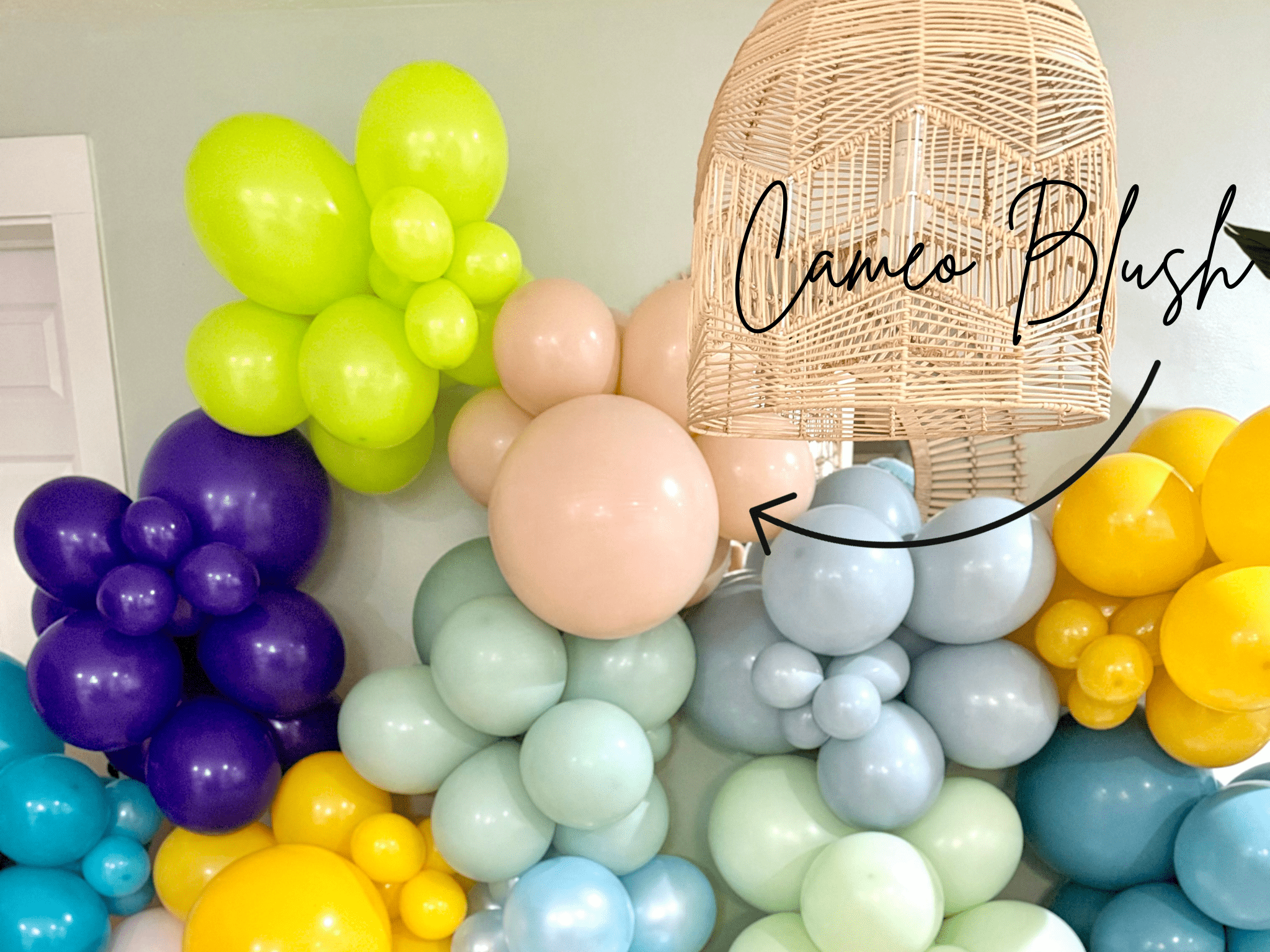 Premium Cameo-Blush Latex Balloon Cluster (5", 11” and 17”) – Balloonee ...