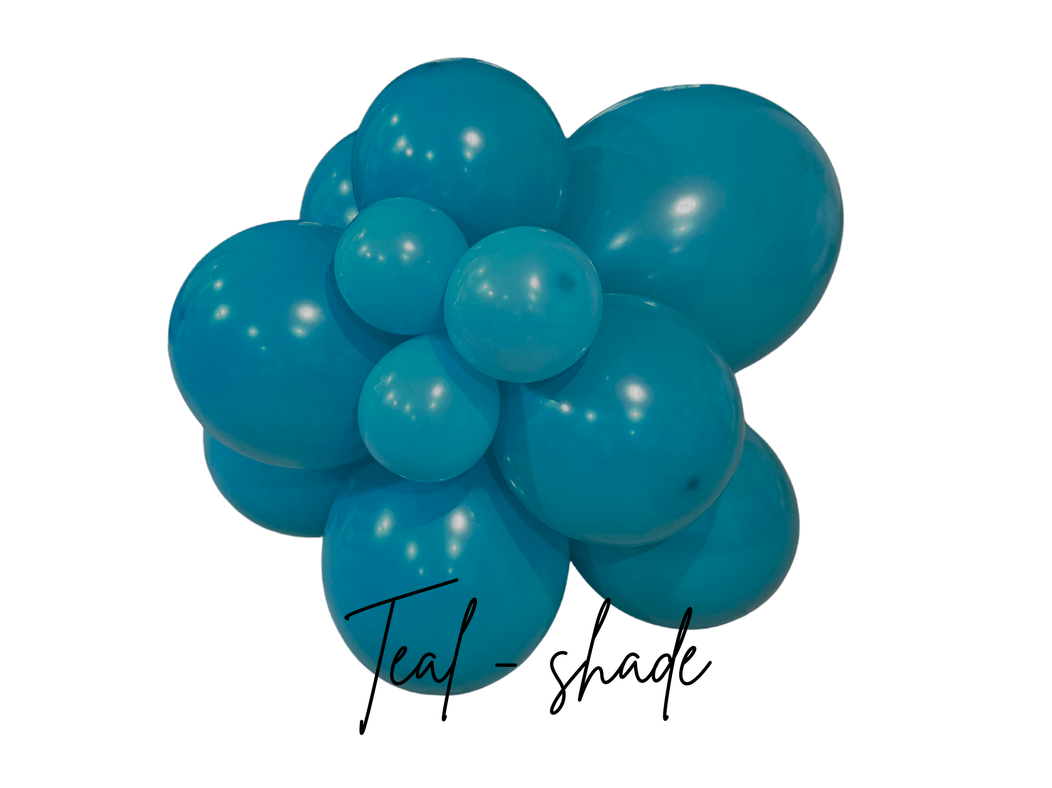 Premium Teal Turquoise Latex Balloon Cluster (5", 11” and 17 ...